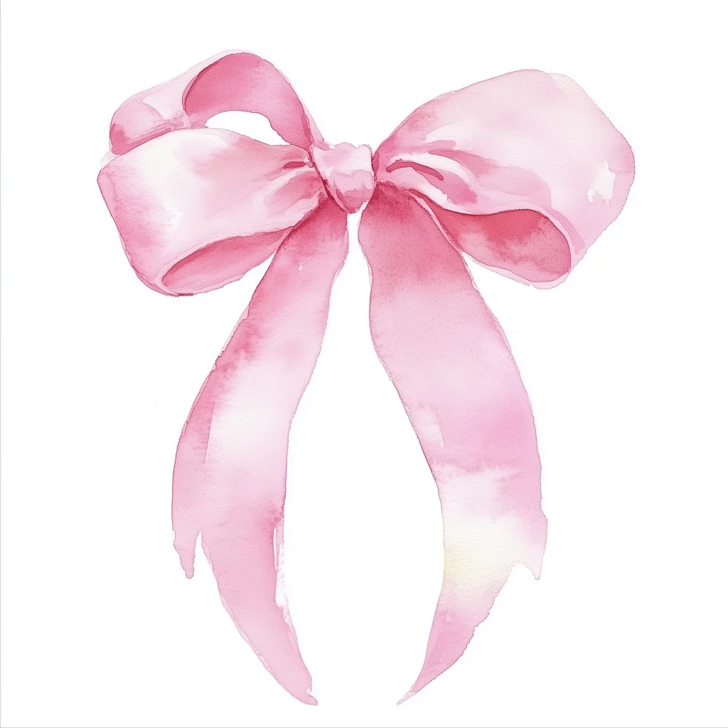 Watercolor Pink Ribbon Invitation Frame - Snipstock - Free cutout ...