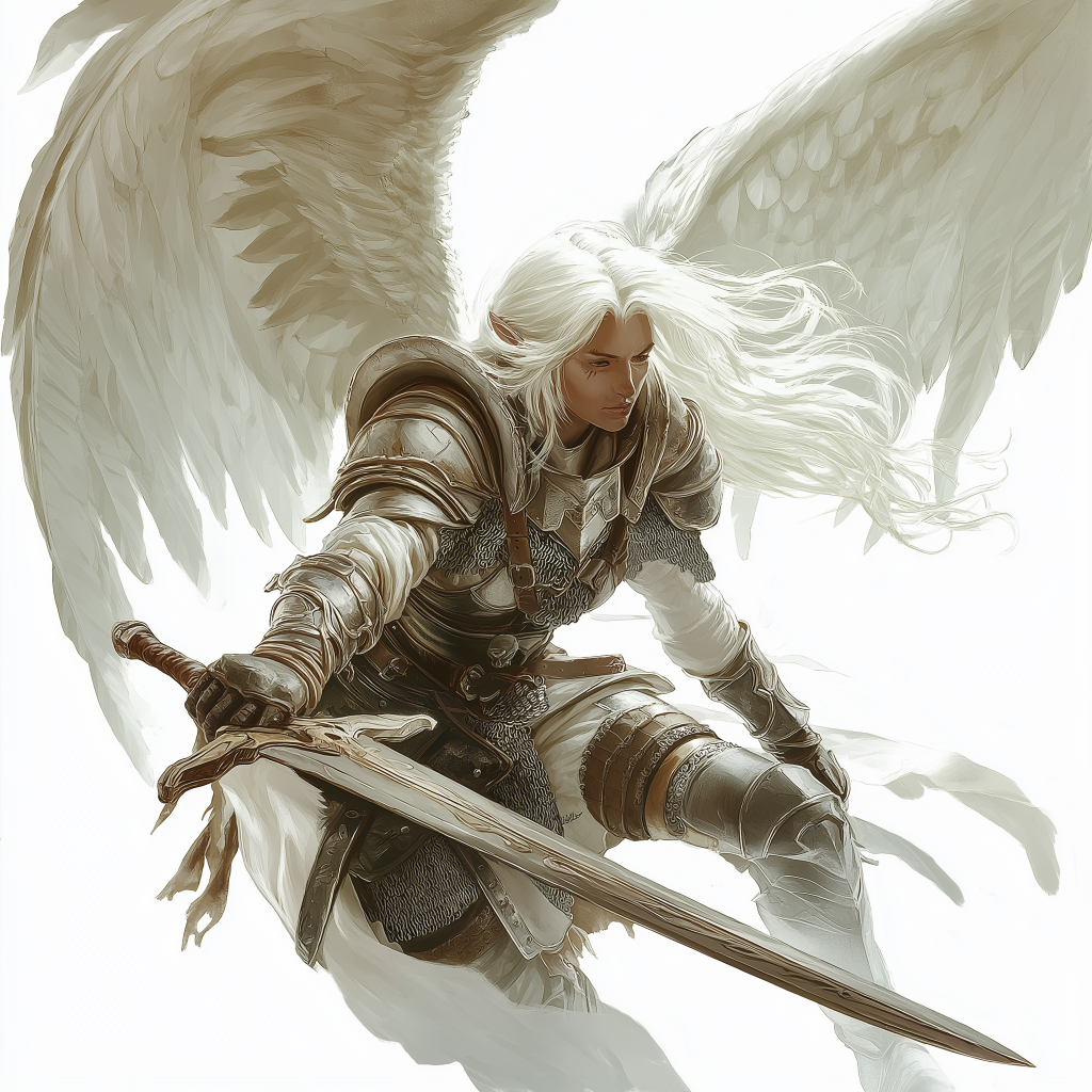 Aasimar Fighter with Greatsword - Snipstock - Free cutout images in PNG ...