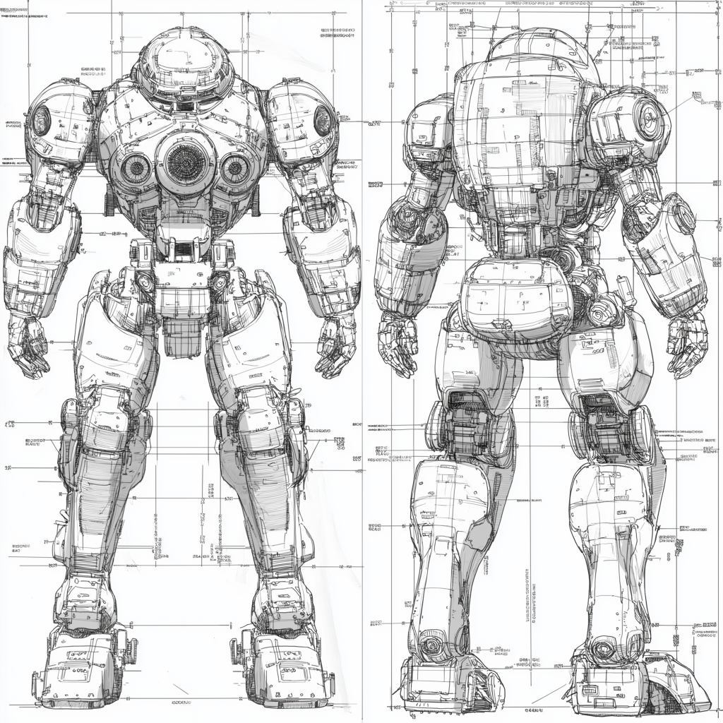 Military Mecha Schematic - Snipstock - Free cutout images in PNG and ...