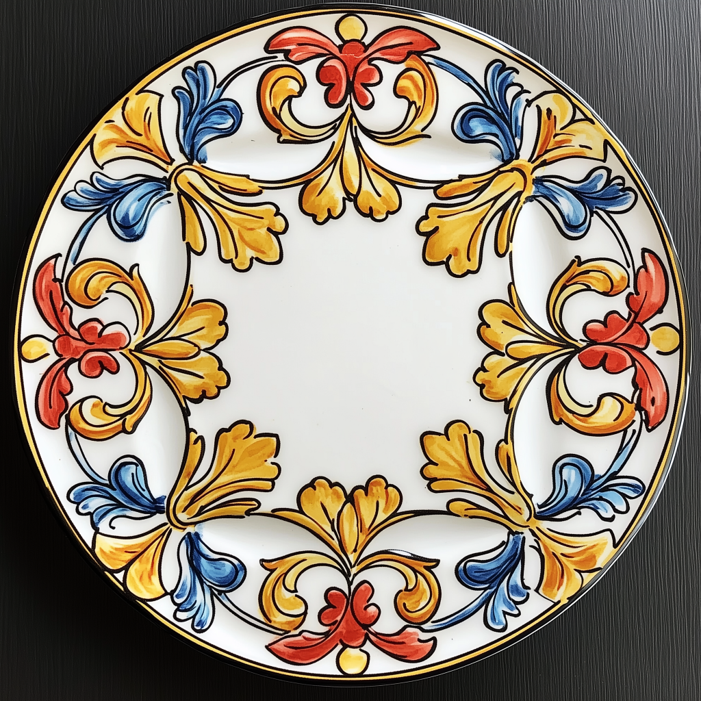 Sicilian Tile Plate Design - Snipstock - Free cutout images in PNG and ...