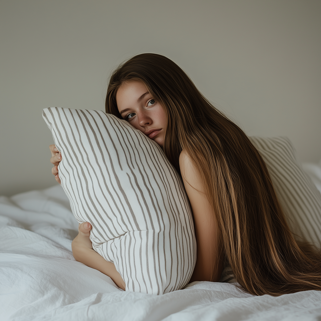 Cozy Model on Bed - Snipstock - Free cutout images in PNG and PSD formats