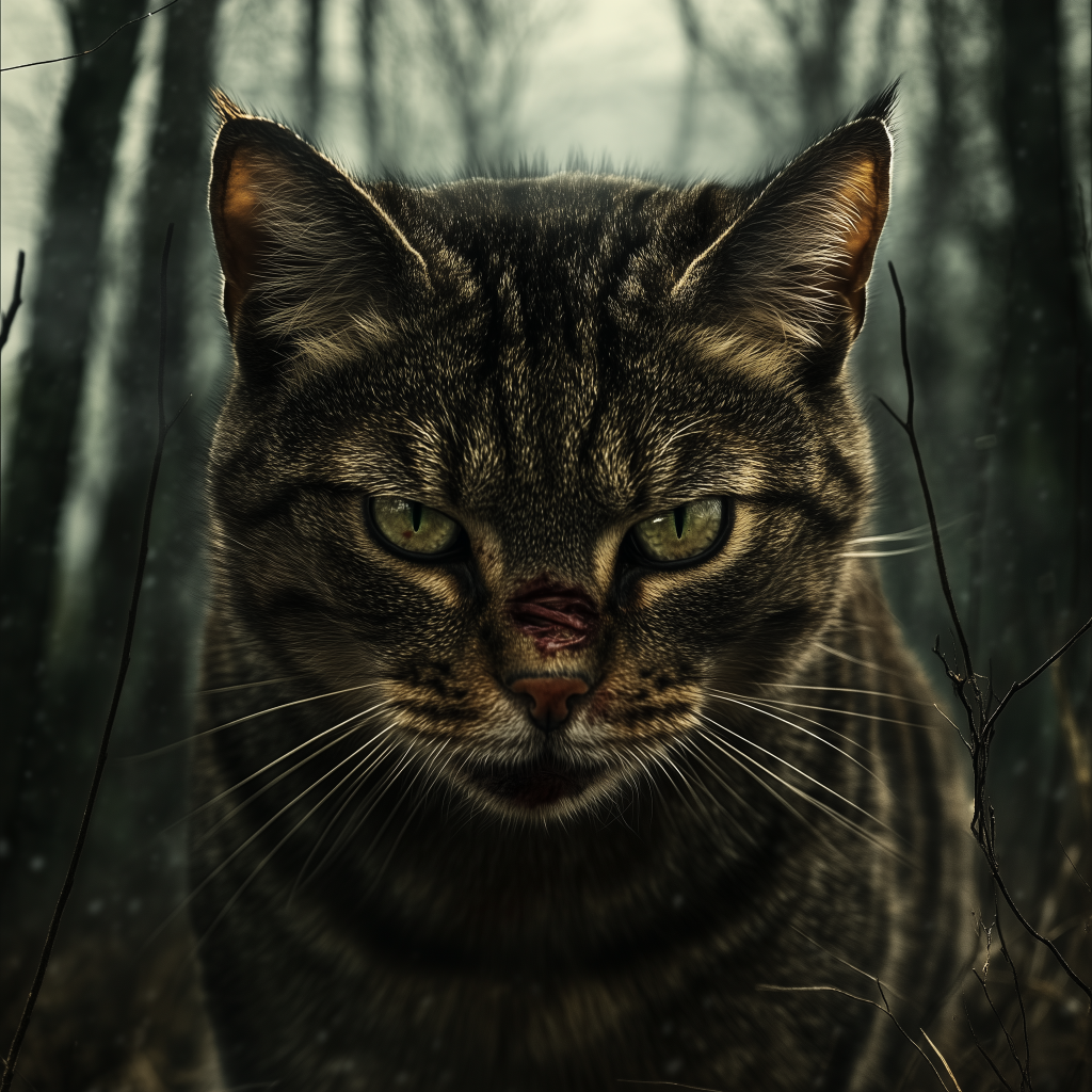 Wild Tabby Cat in Forest - Snipstock - Free cutout images in PNG and ...