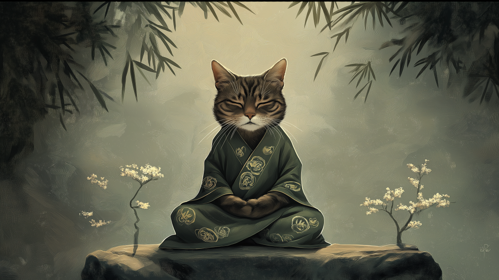 Zen Master Cat in Nature - Snipstock - Free cutout images in PNG and ...