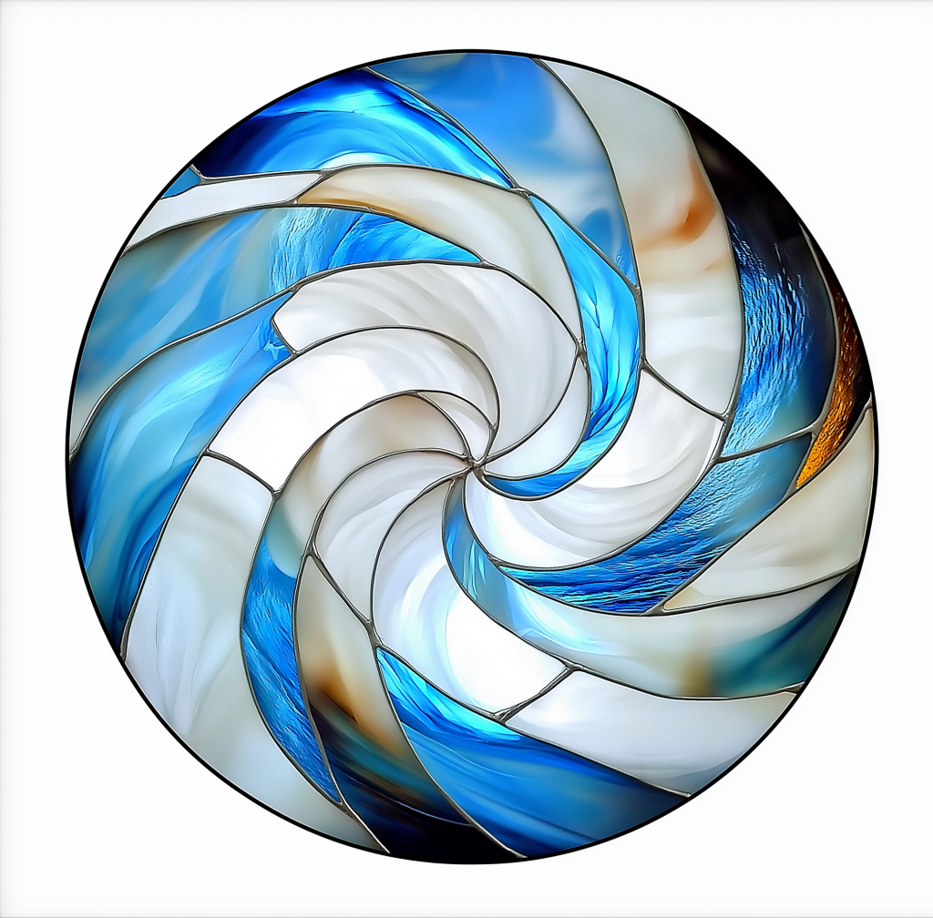 Stained Glass Waves - Snipstock - Free cutout images in PNG and PSD formats