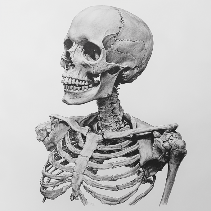 Realistic Skeleton Drawing - Snipstock - Free cutout images in PNG and ...