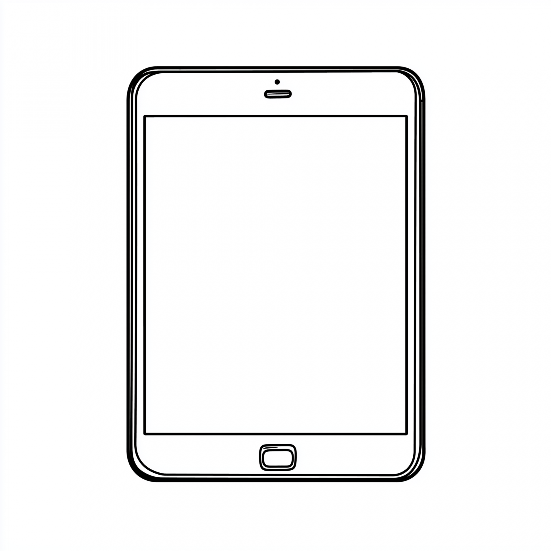 tablet outline